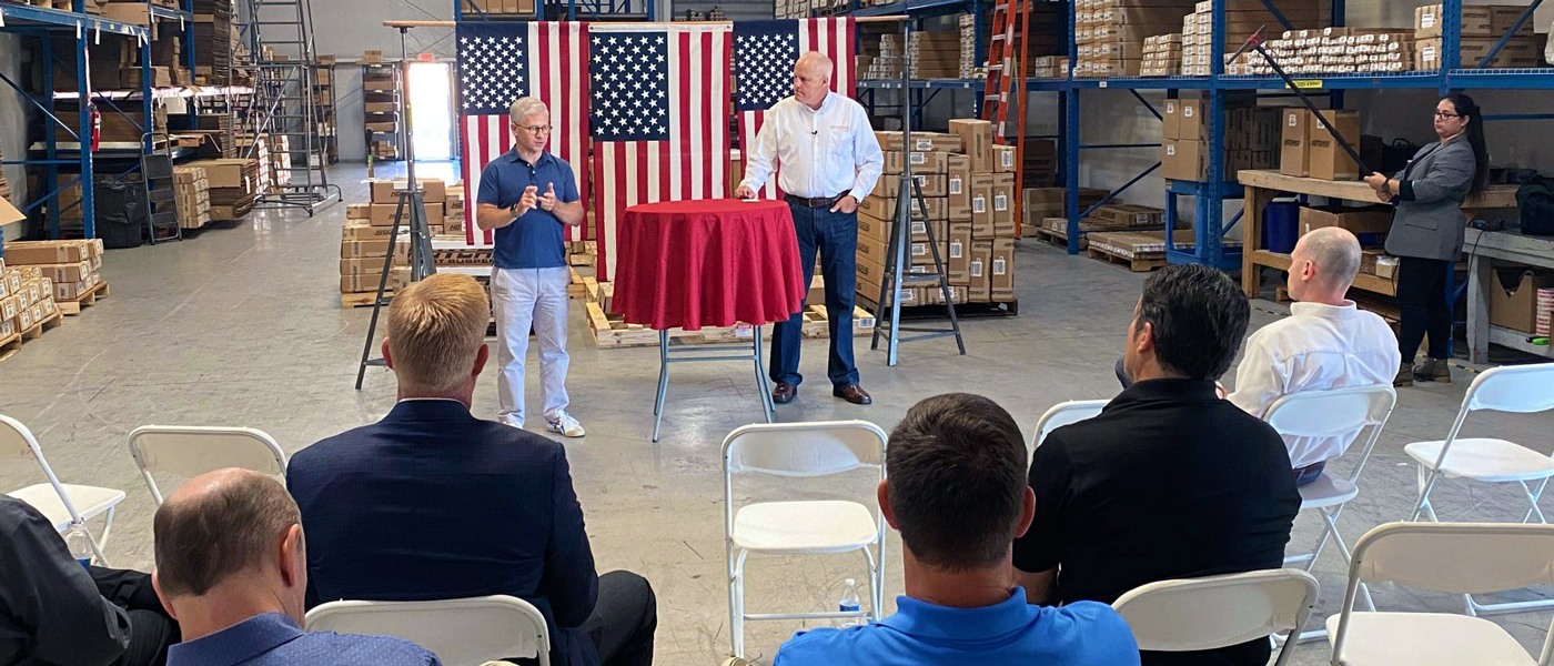 U.S. Rep. Patrick McHenry Visits Hotchkis Sport Suspension Performance Racing Industry