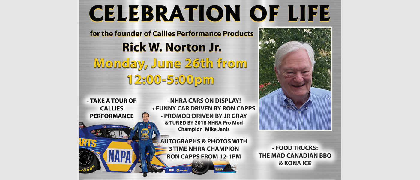 Callies Announces Scholarship, Celebration of Life for the Late Rick ...